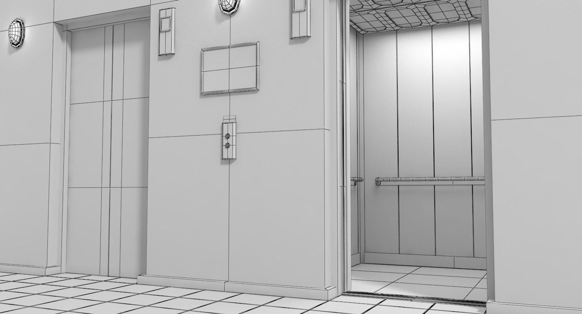 Elevator Buttons 3d Fbx