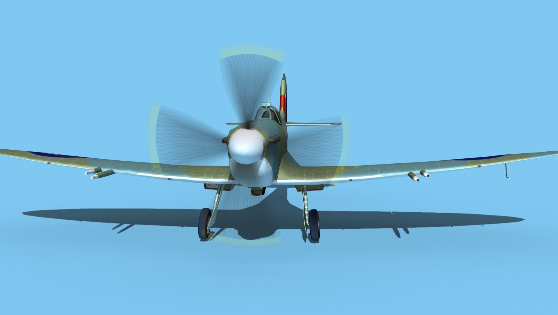 3D Supermarine Spitfire MkXII V01 Model - TurboSquid 1925192