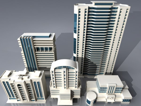 buildings skyscraper 3d model