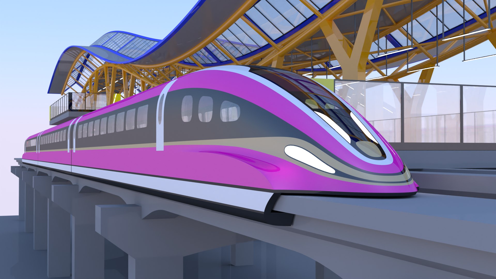 Maglev stations collection IV 2024 3D model - TurboSquid 2174124