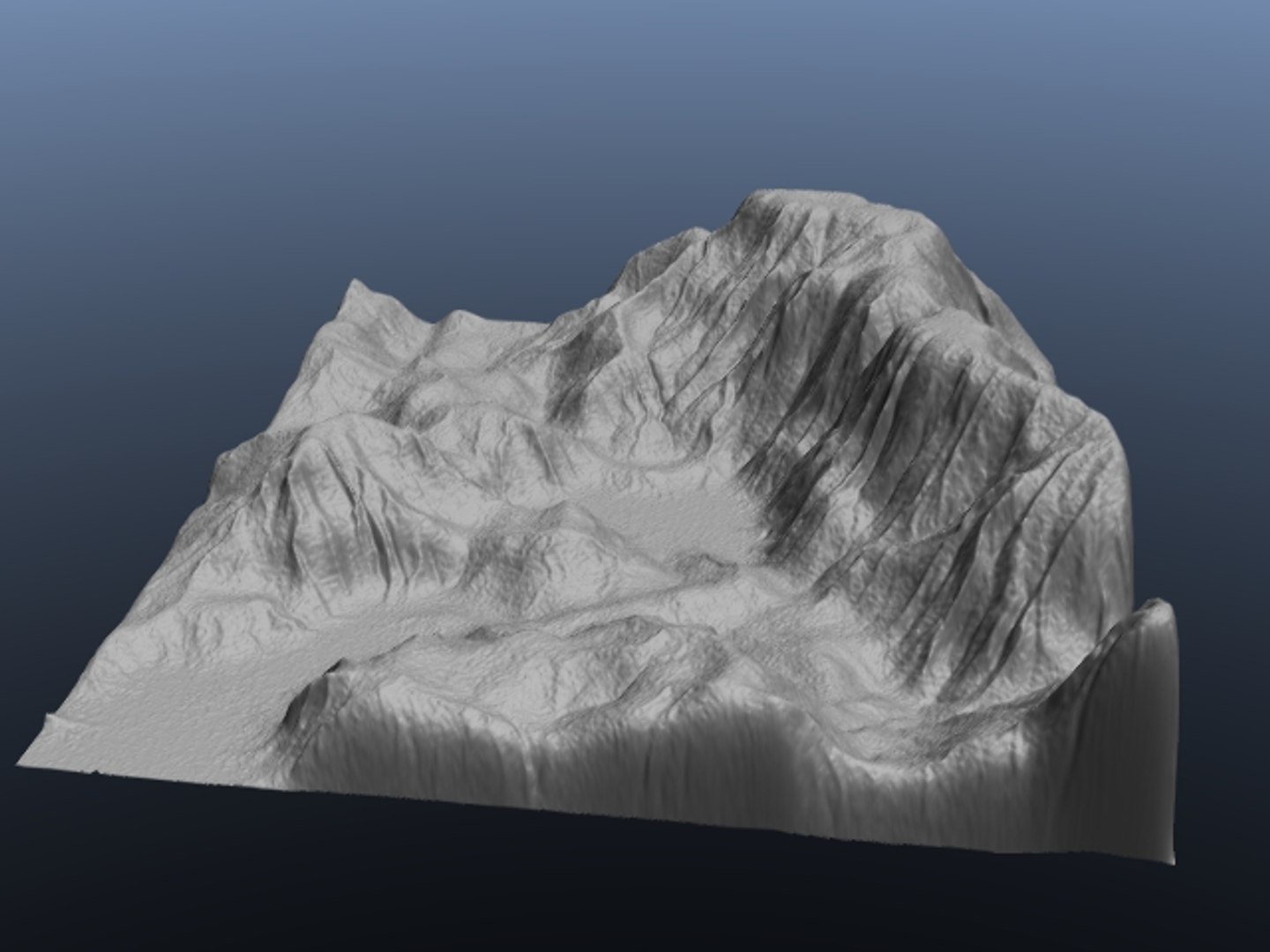 3d model valley