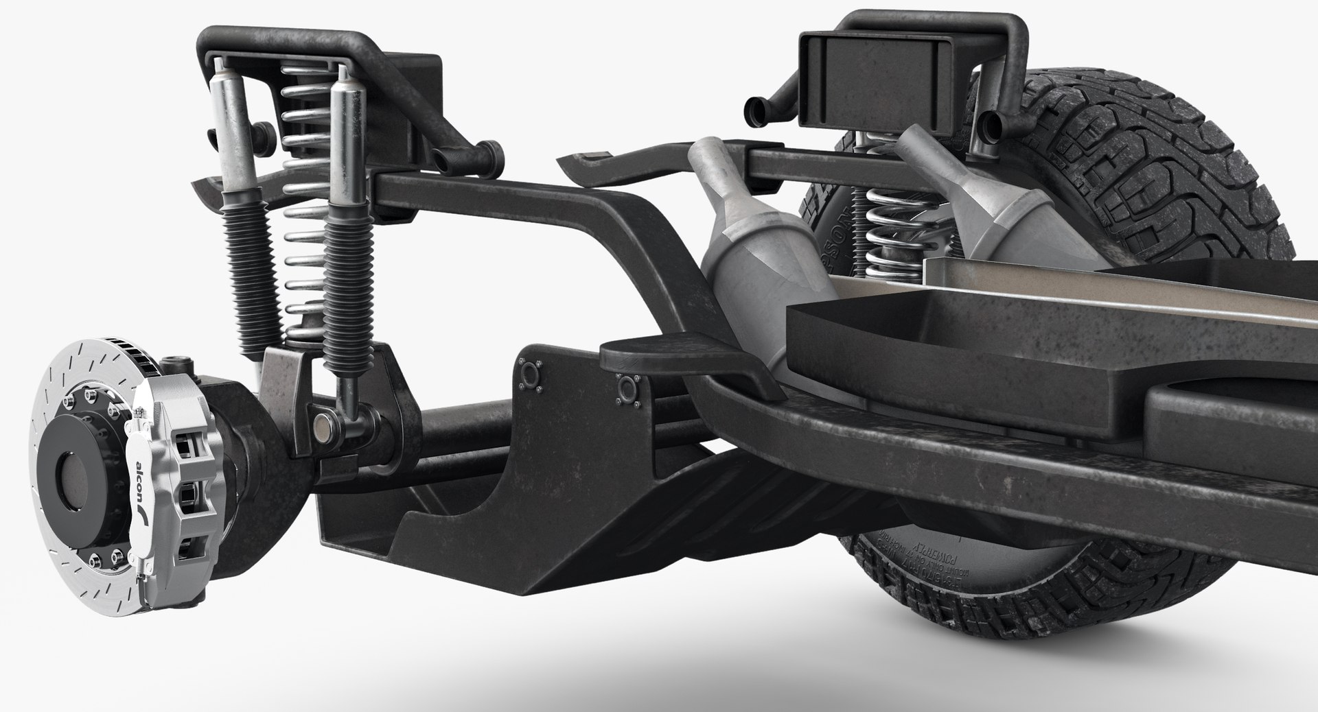 3D suv chassis frame 2 model - TurboSquid 1149724