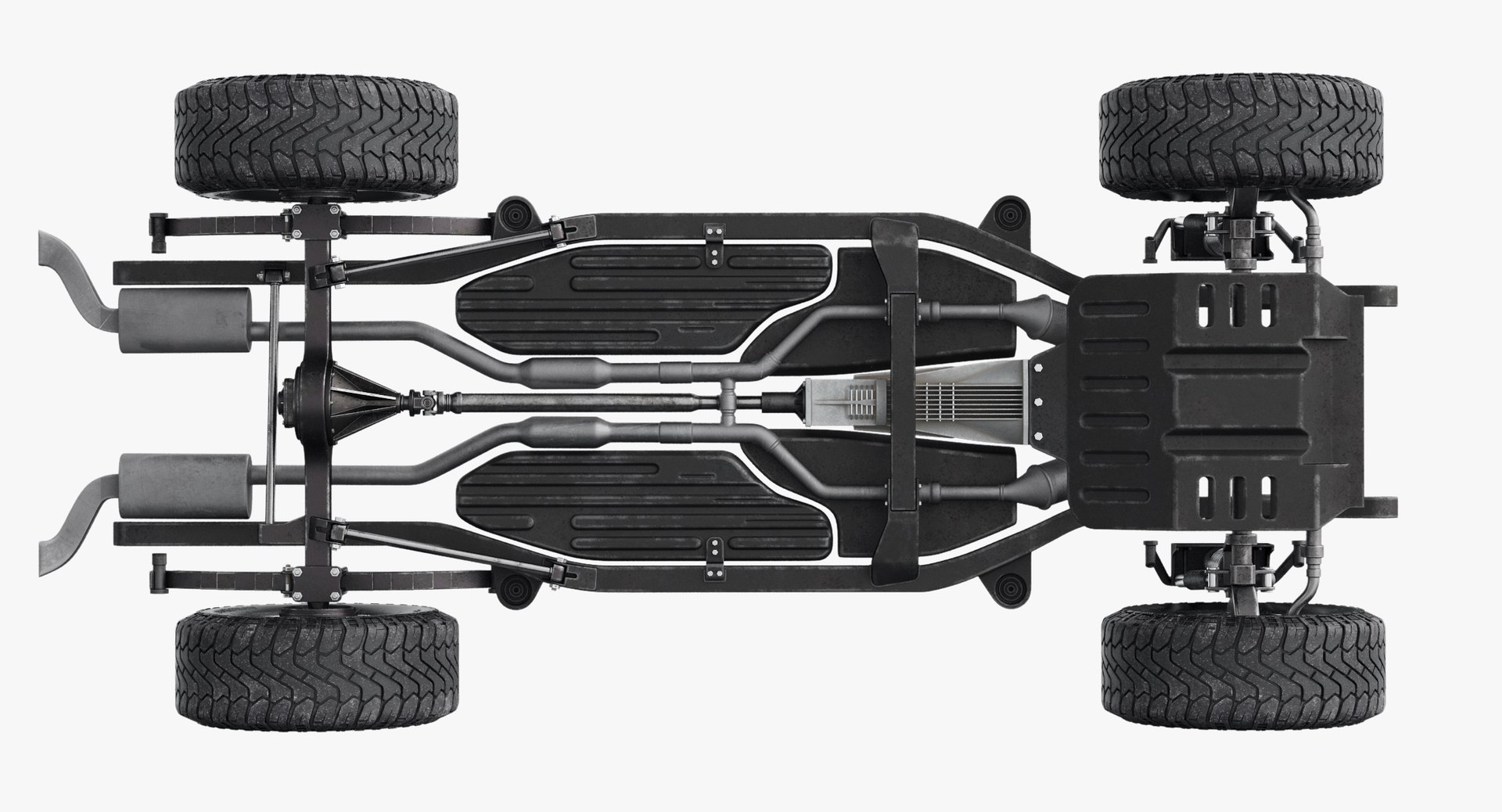 3D suv chassis frame 2 model - TurboSquid 1149724