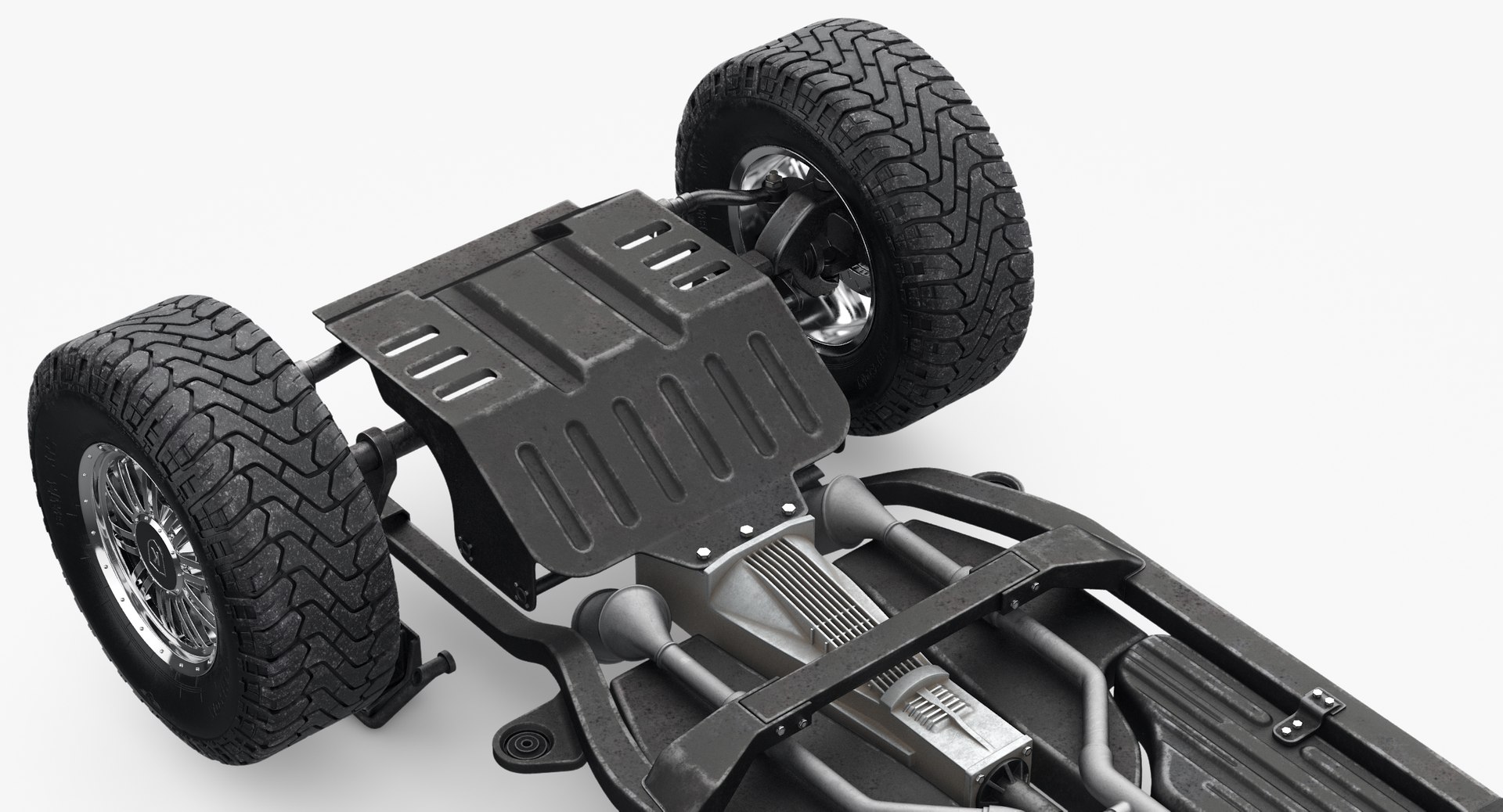 3D suv chassis frame 2 model - TurboSquid 1149724