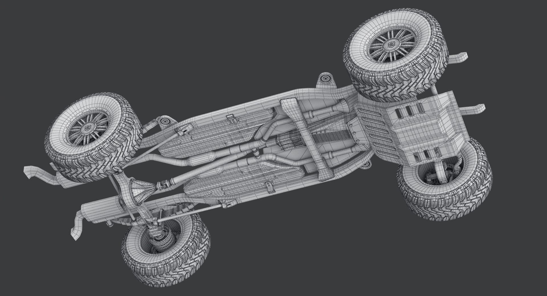 3D suv chassis frame 2 model - TurboSquid 1149724