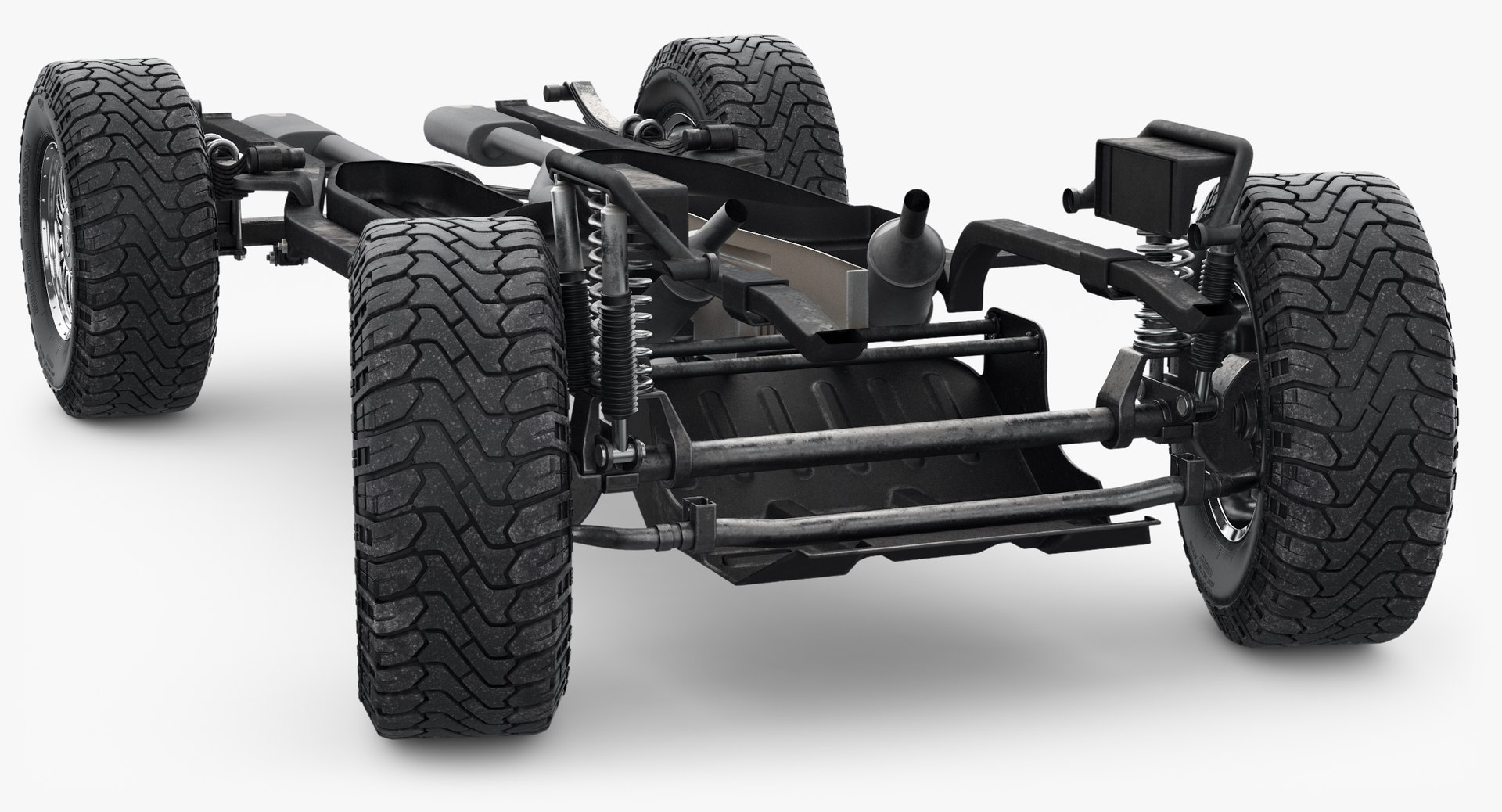 3D suv chassis frame 2 model - TurboSquid 1149724