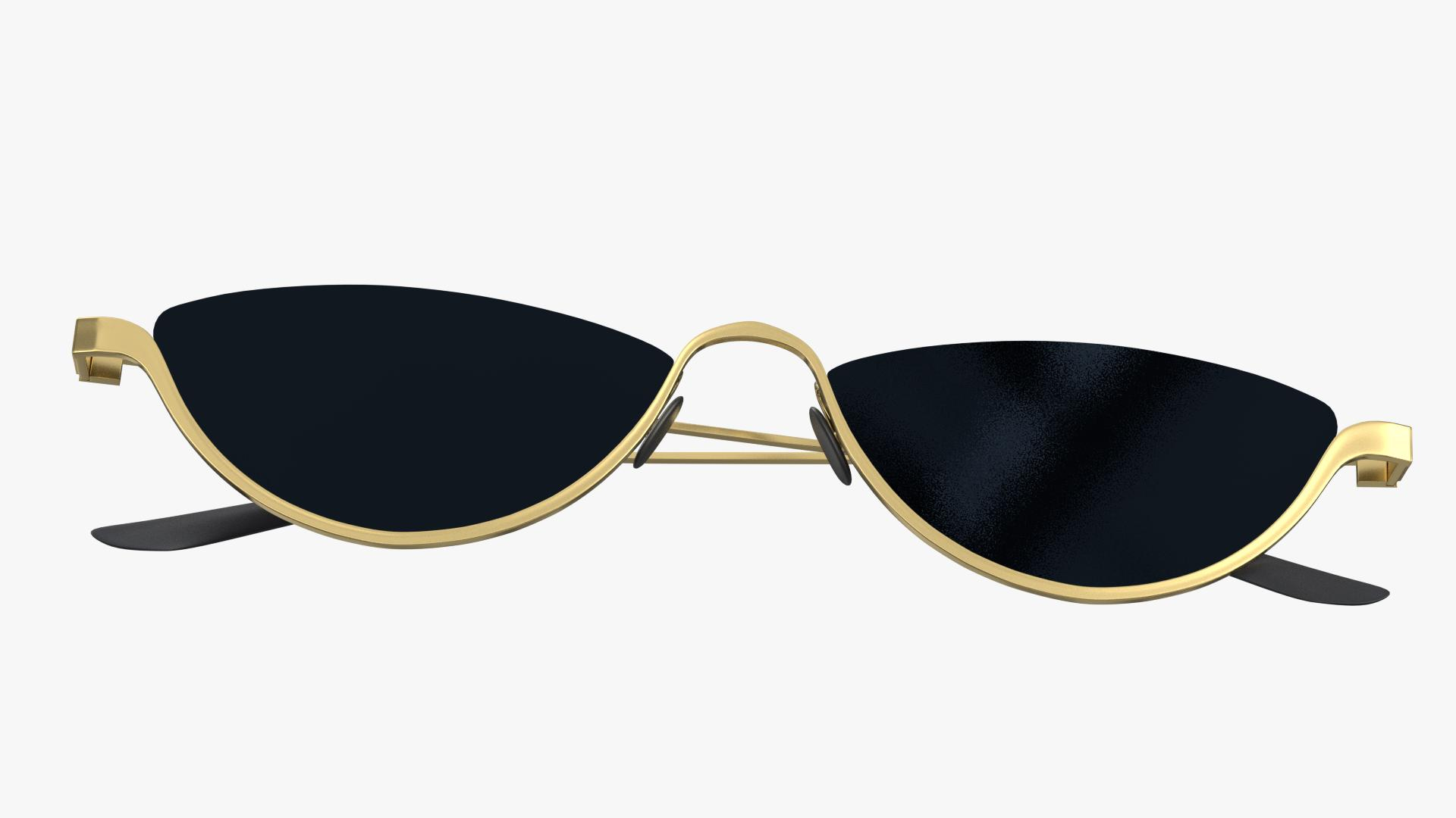 Sunglasses half eye 3D model - TurboSquid 1945141