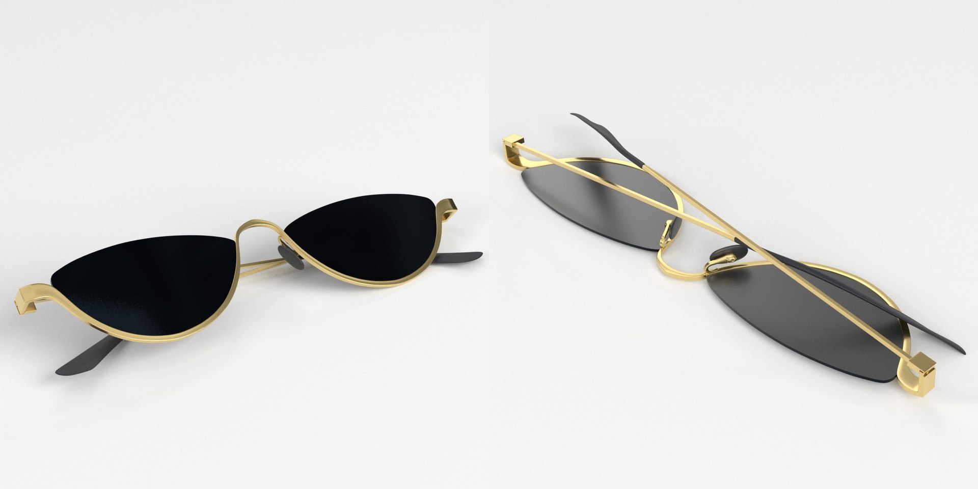 Sunglasses half eye 3D model - TurboSquid 1945141