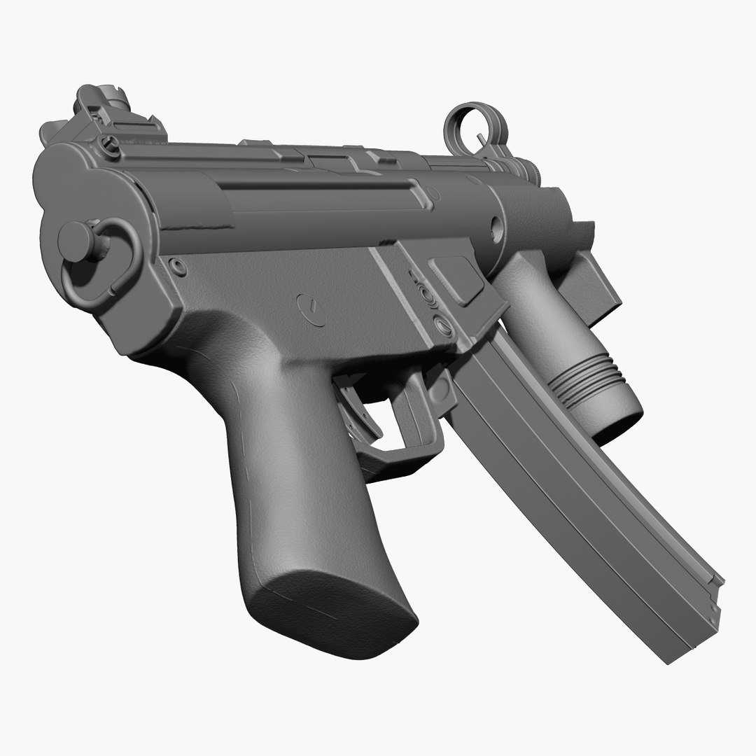 3d Model Mp5-k Zbrush Small