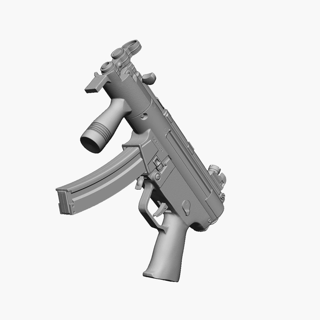 3d Model Mp5-k Zbrush Small