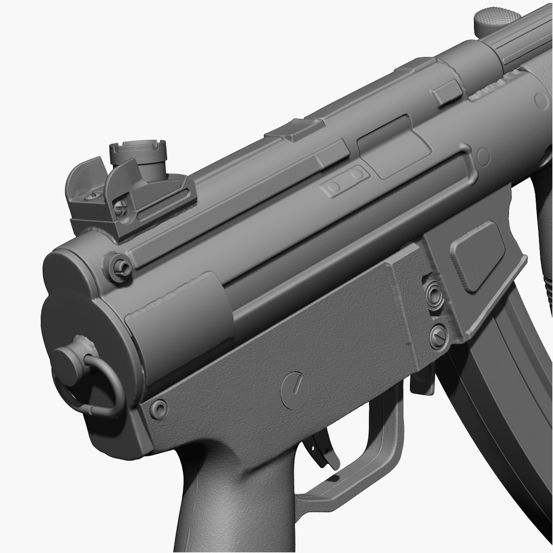 3d Model Mp5-k Zbrush Small