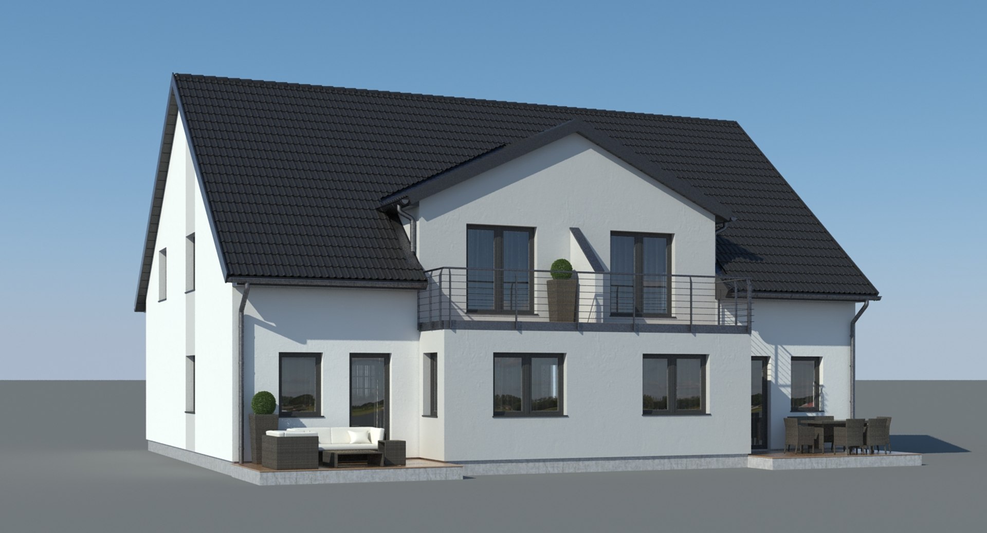 Family House 3d Max