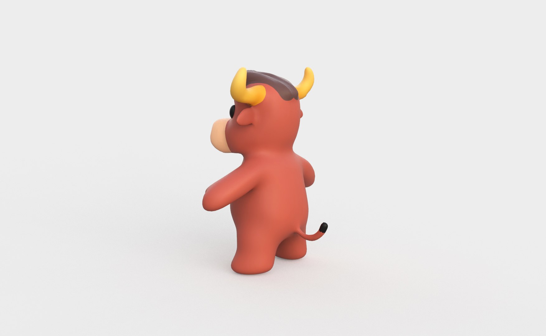 3D Little Animal Baby - Bull Cute - Animated - TurboSquid 2282292