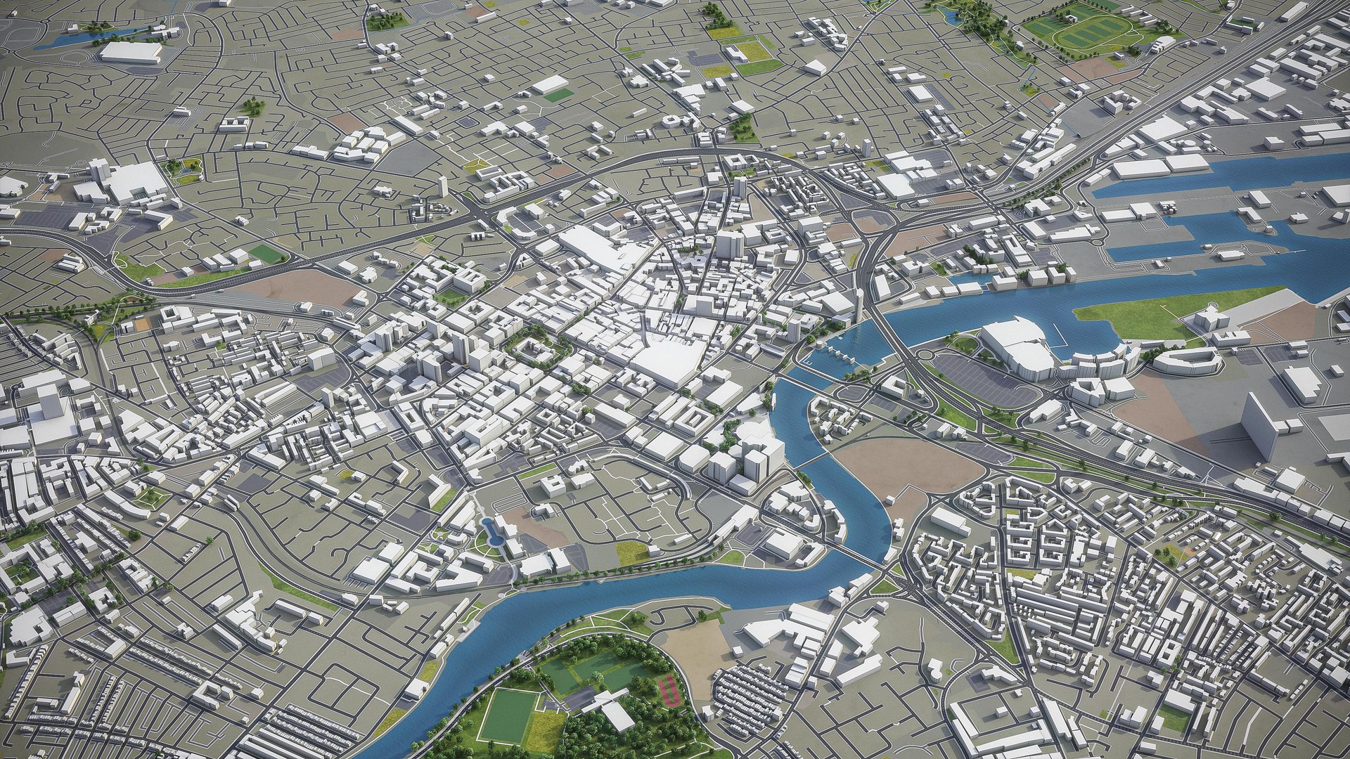 3D Model Belfast Surrounding - - TurboSquid 1497330