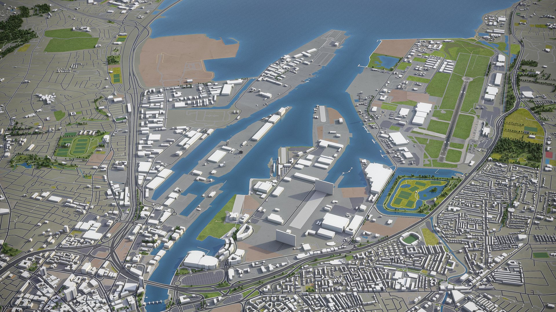 3D Model Belfast Surrounding - - TurboSquid 1497330
