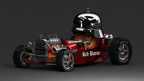 3d red baron hot rod