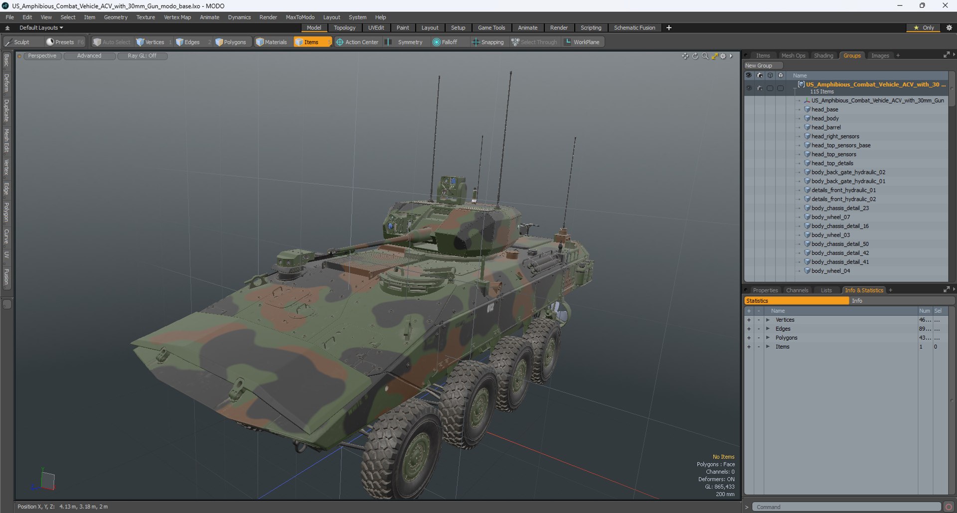 3D Model US Amphibious Combat Vehicle ACV With 30mm Gun - TurboSquid ...
