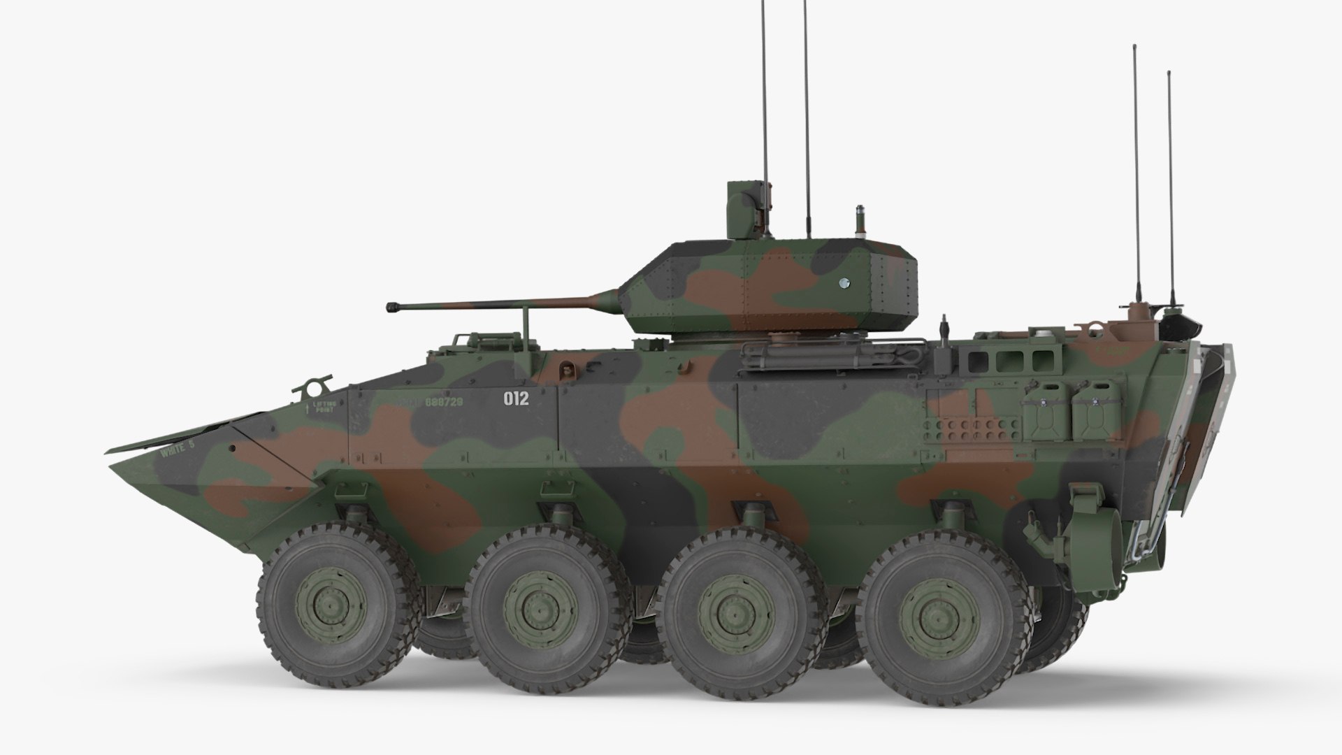 3D Model US Amphibious Combat Vehicle ACV With 30mm Gun - TurboSquid 2275025