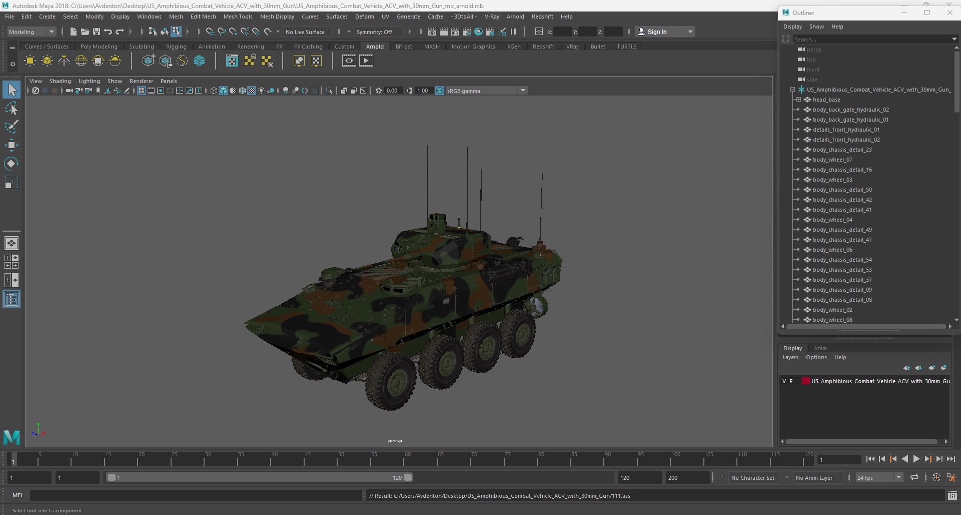 3D Model US Amphibious Combat Vehicle ACV With 30mm Gun - TurboSquid ...