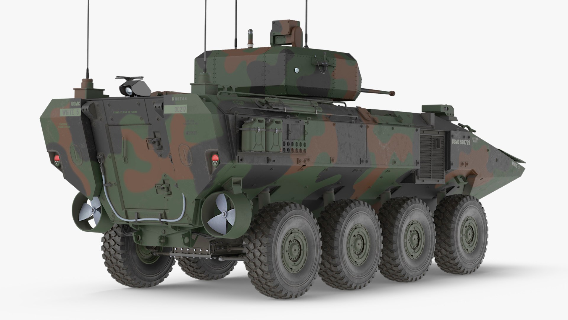 3D Model US Amphibious Combat Vehicle ACV With 30mm Gun - TurboSquid 2275025
