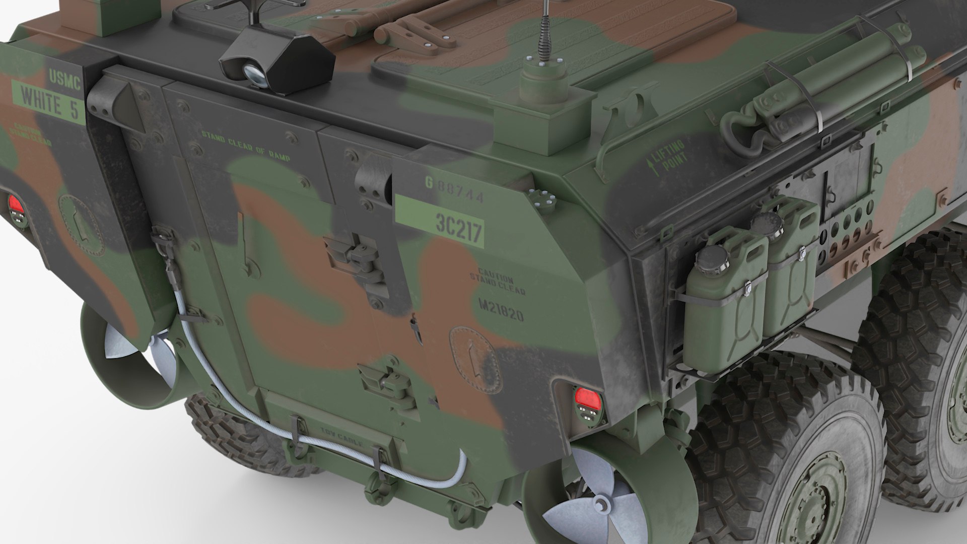 3D Model US Amphibious Combat Vehicle ACV With 30mm Gun - TurboSquid 2275025