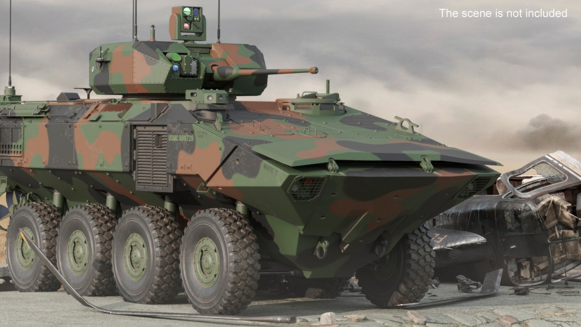 3D Model US Amphibious Combat Vehicle ACV With 30mm Gun - TurboSquid ...