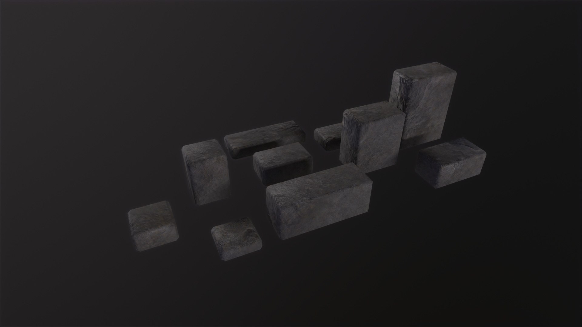 Stone Bricks Model - TurboSquid 2118673