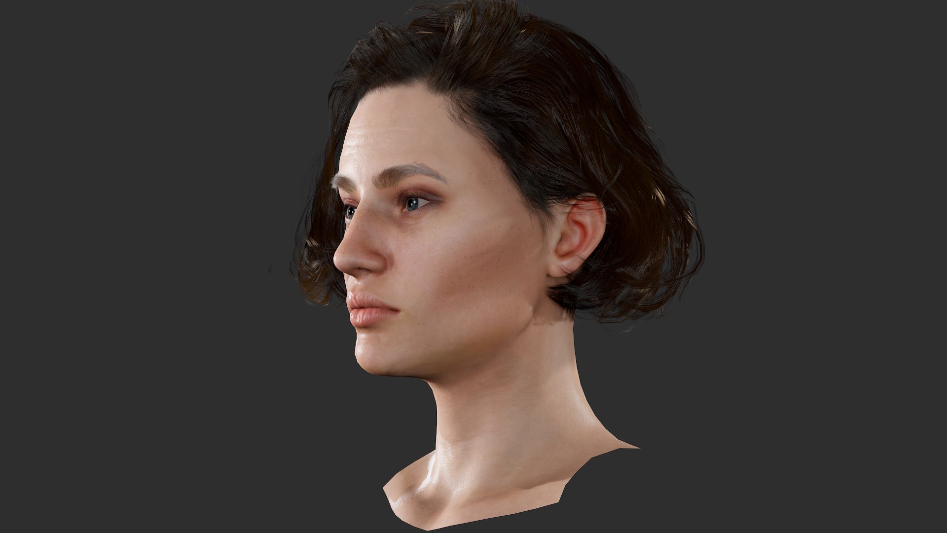 Free 3D Realistic Model Of Female Head Anna - TurboSquid 1781059