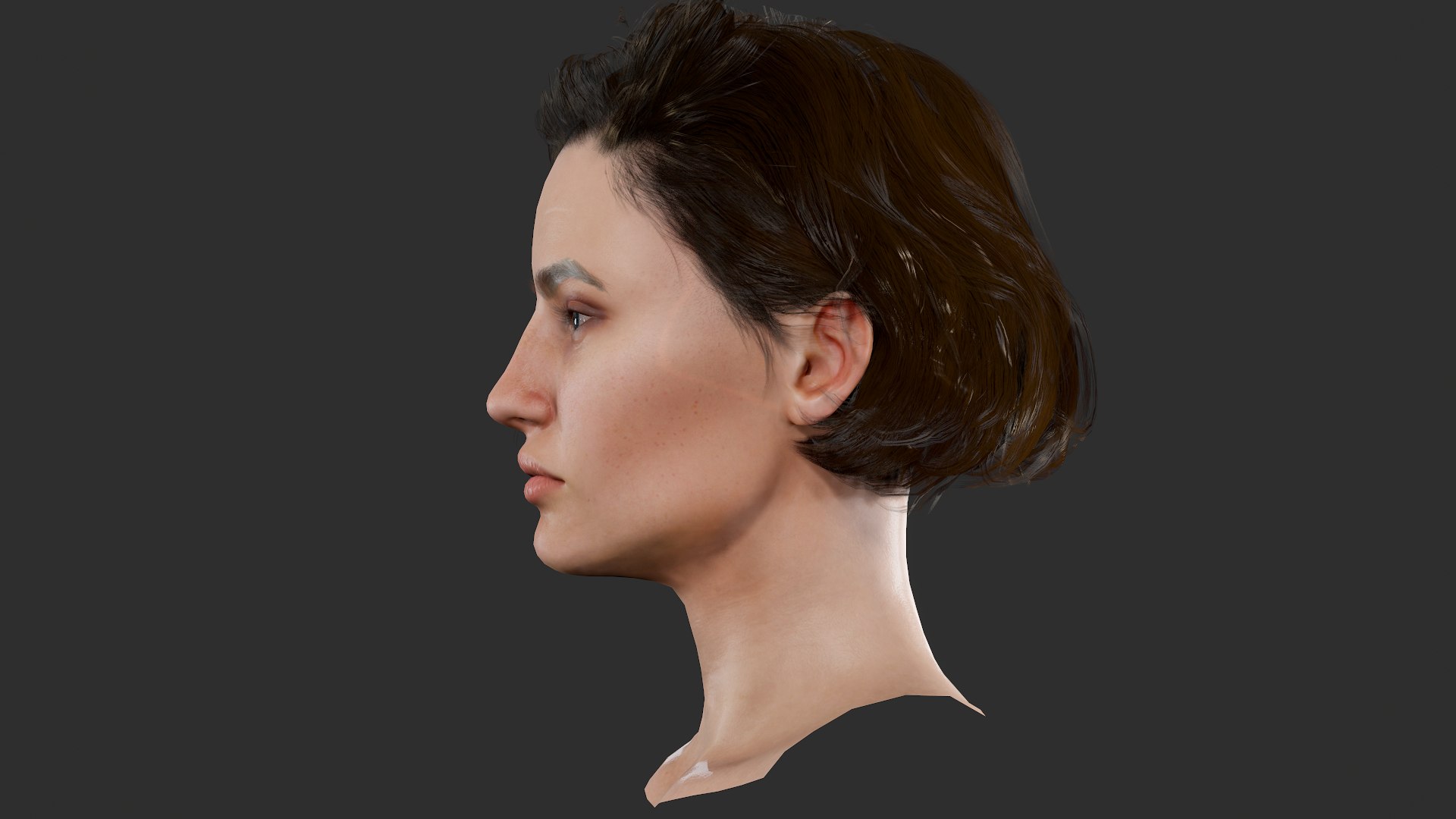 Free 3D Realistic Model Of Female Head Anna - TurboSquid 1781059