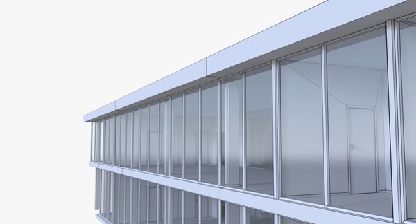 modern office interior buildings 3d model