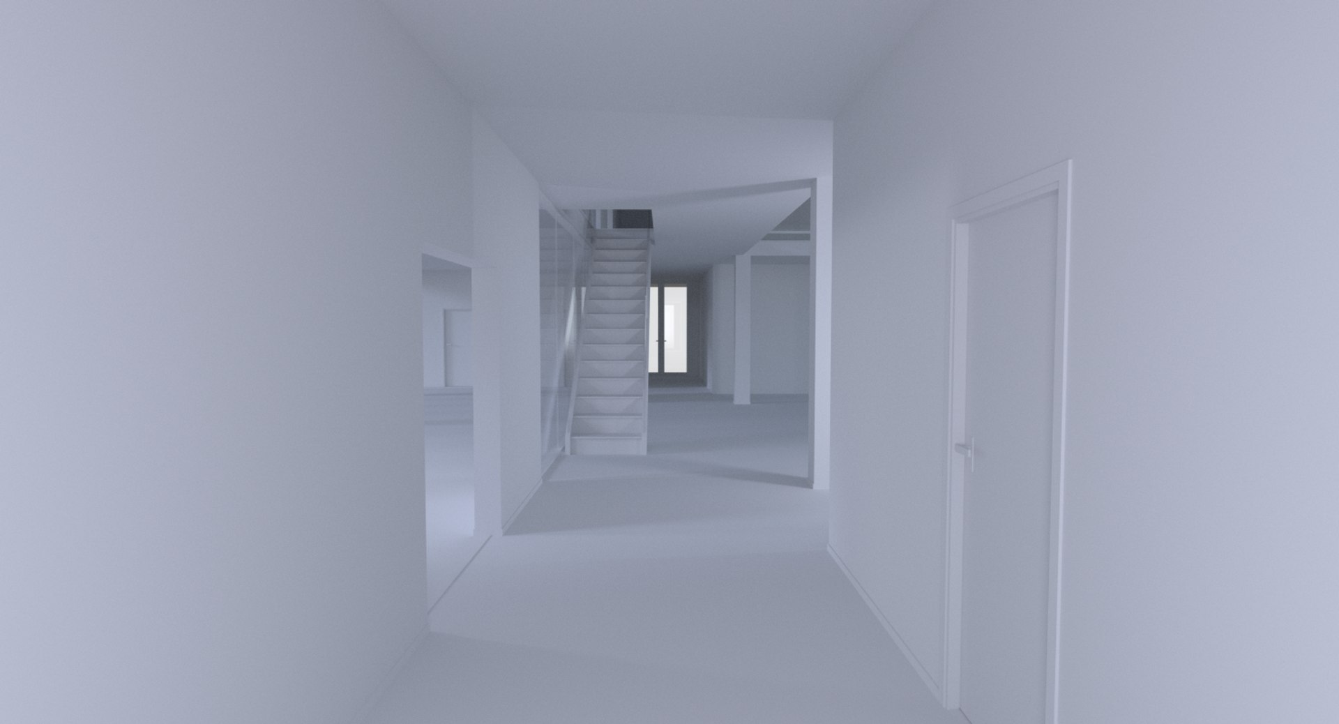 Modern Office Interior Buildings 3d Model