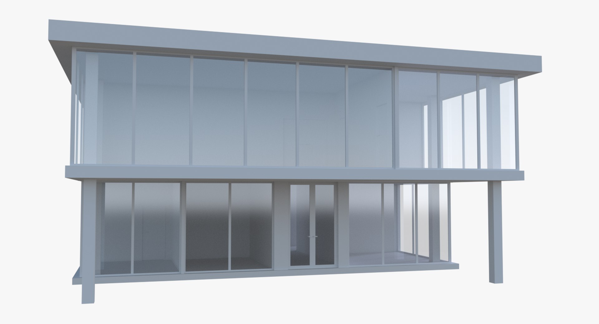 Modern Office Interior Buildings 3d Model