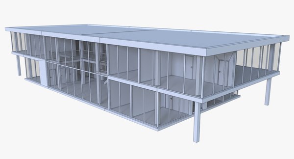 modern office interior buildings 3d model