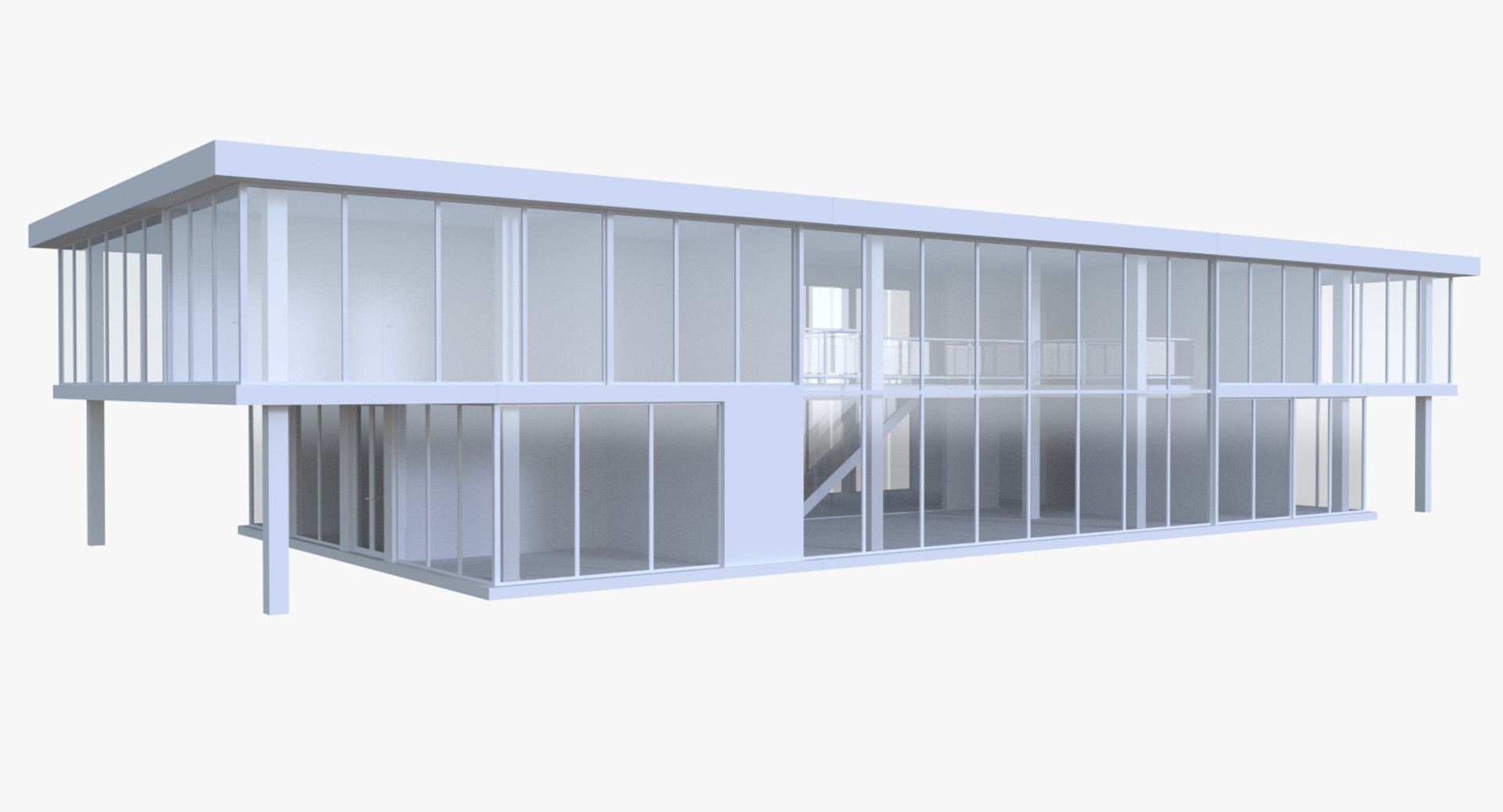 Modern Office Interior Buildings 3d Model