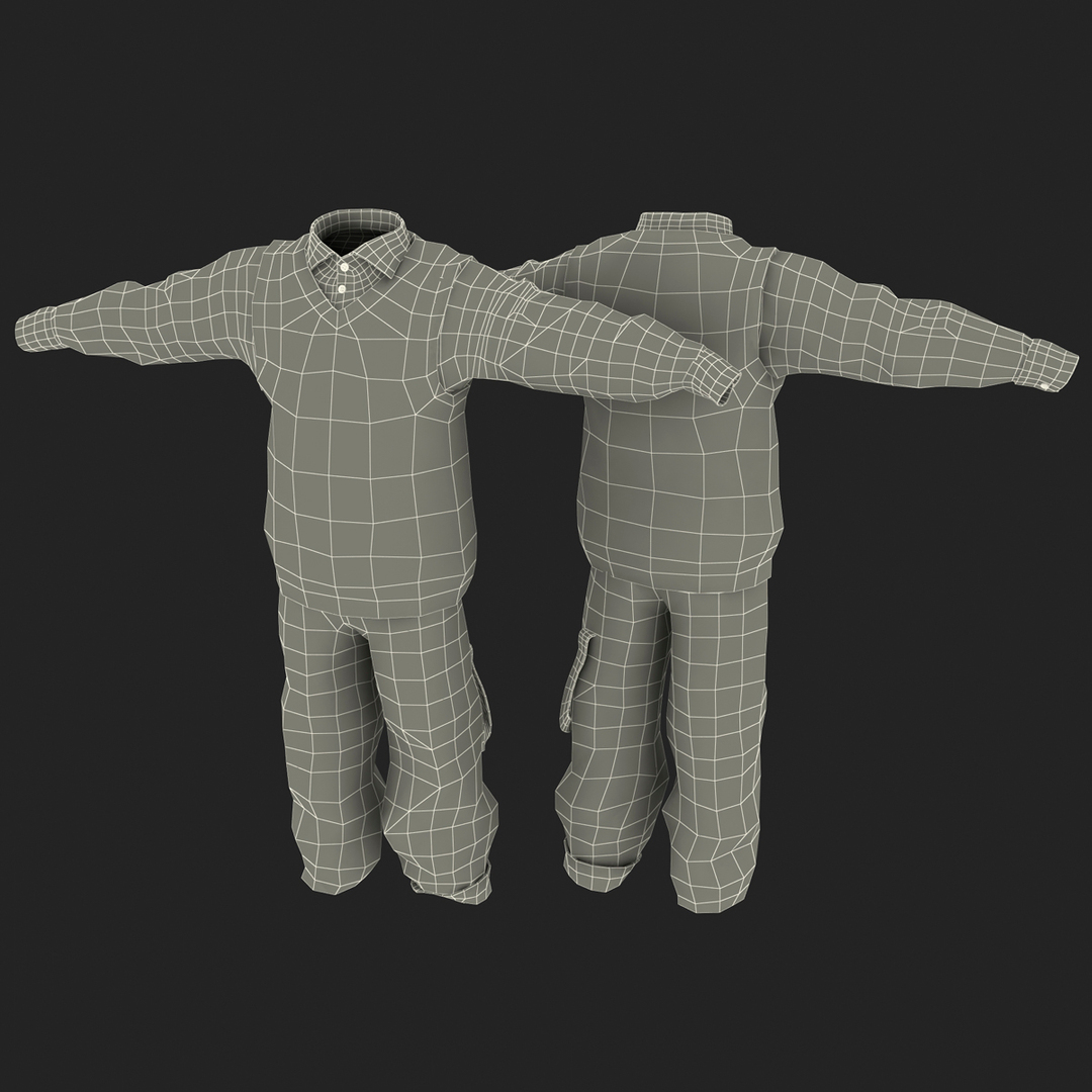 boy clothes 2 3d obj