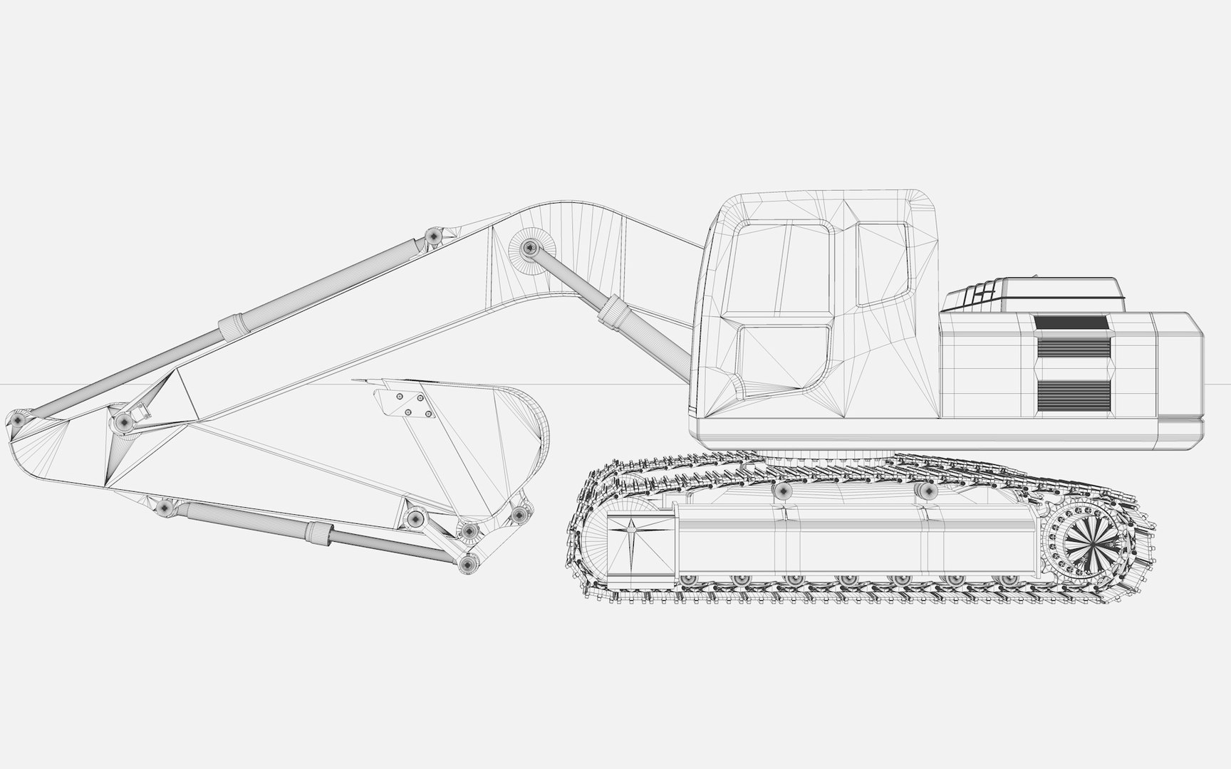 3D Crawler Excavators Model - TurboSquid 1988247