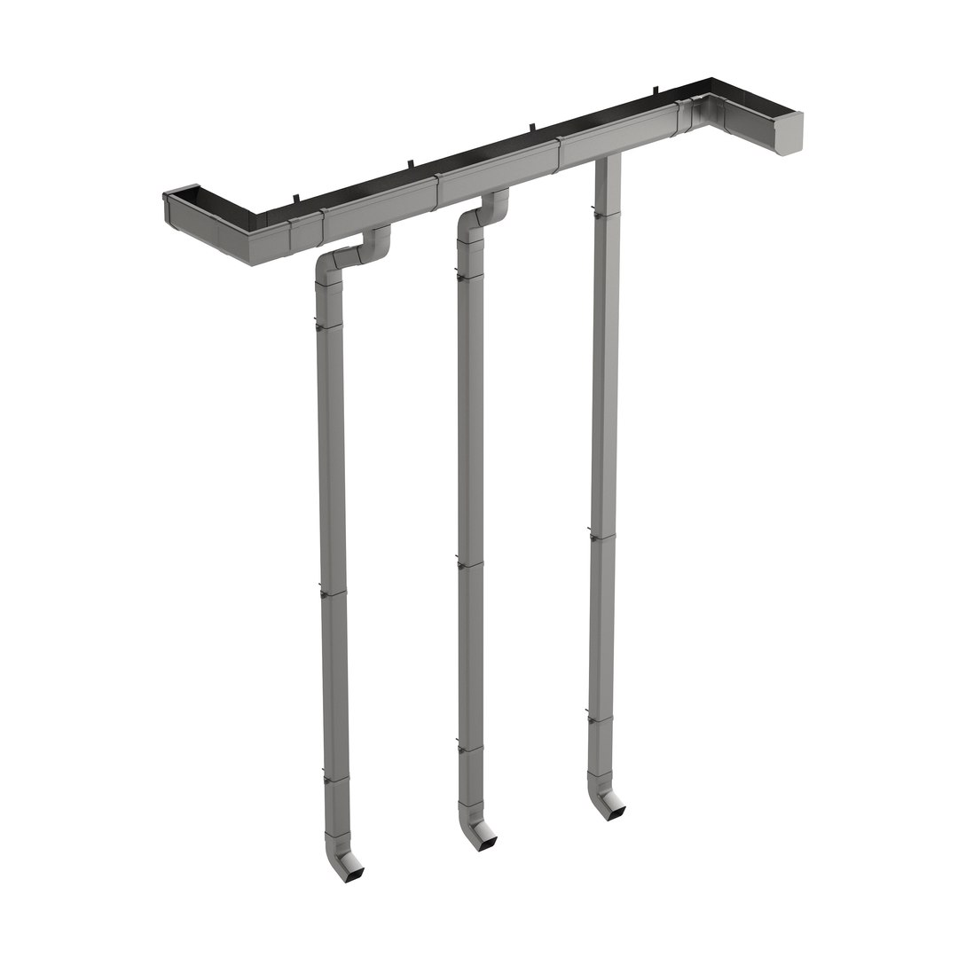 Gutter System 3D Model - TurboSquid 2194508