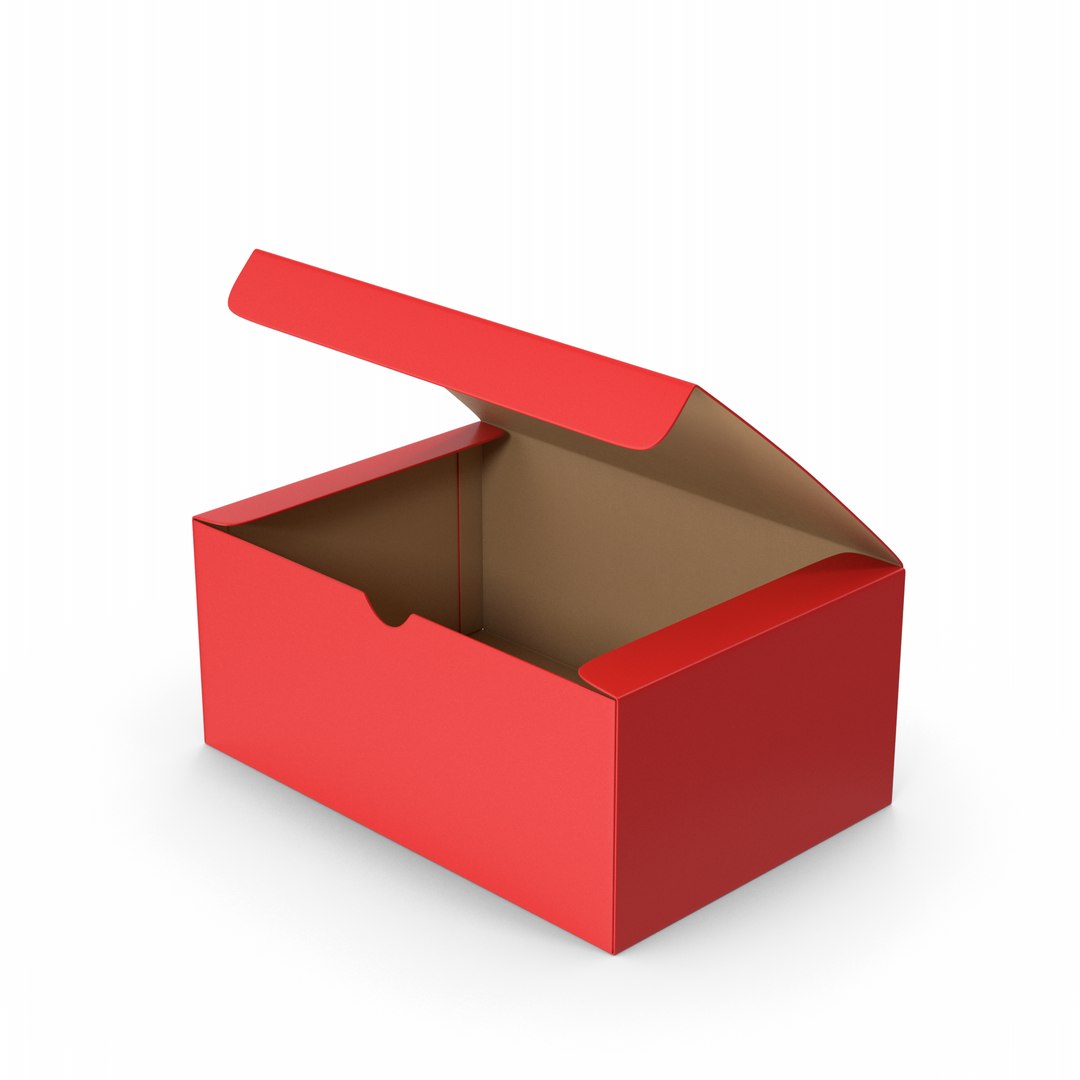 3D Red Box Packages - TurboSquid 2066629
