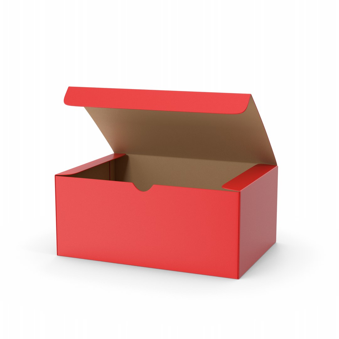 3D Red Box Packages - TurboSquid 2066629