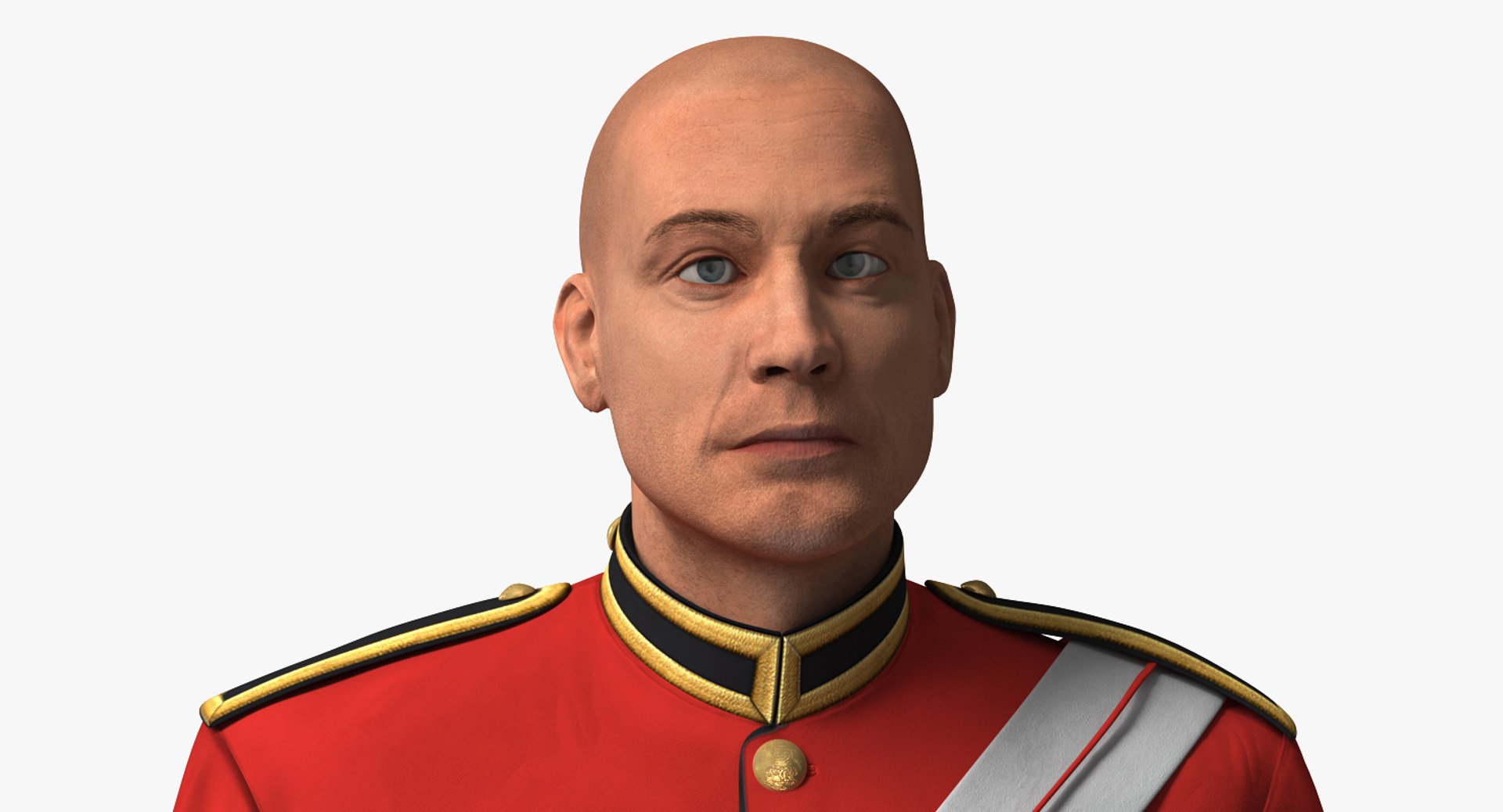 3D British Royal Lifeguard Walking - TurboSquid 1202628