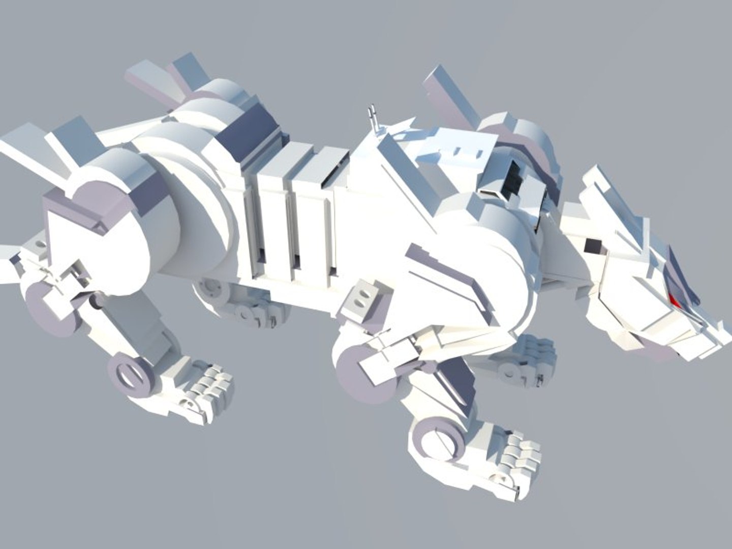 3d Tiger Mecha Model