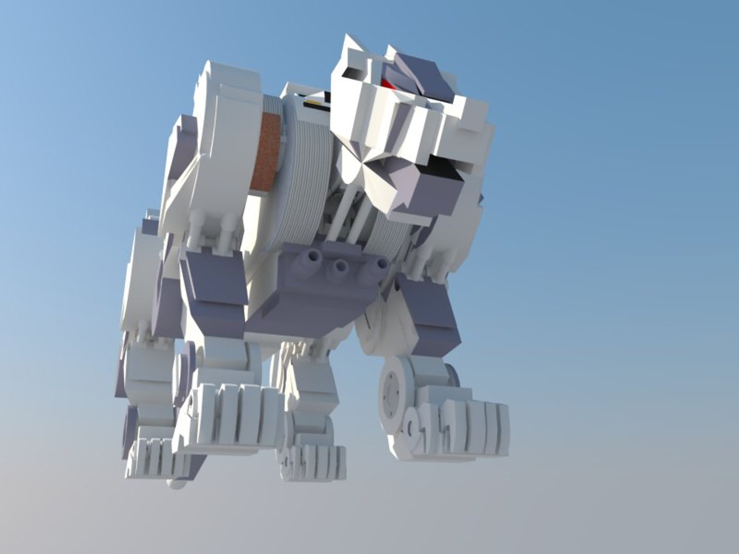 3d Tiger Mecha Model