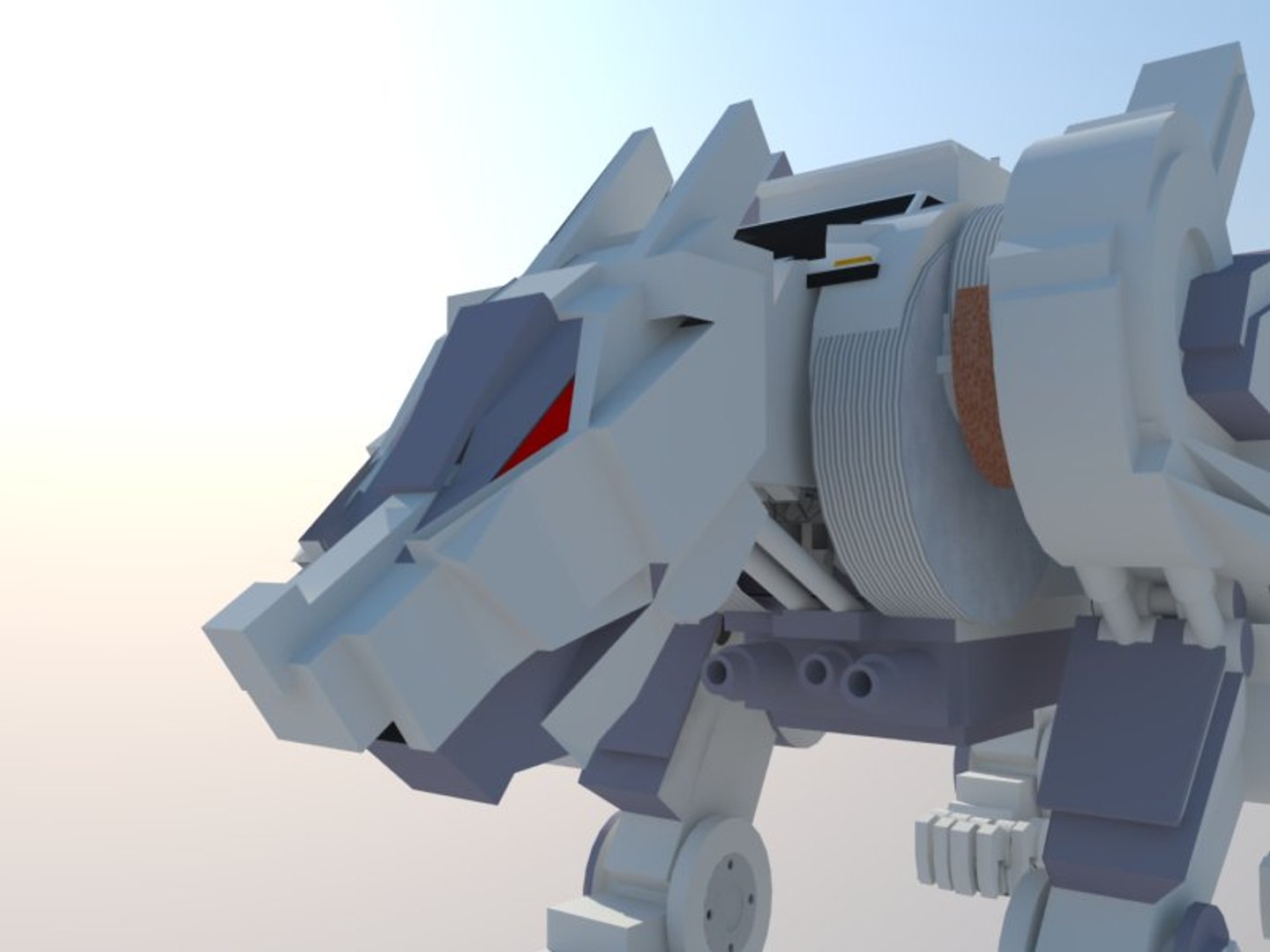 3d Tiger Mecha Model