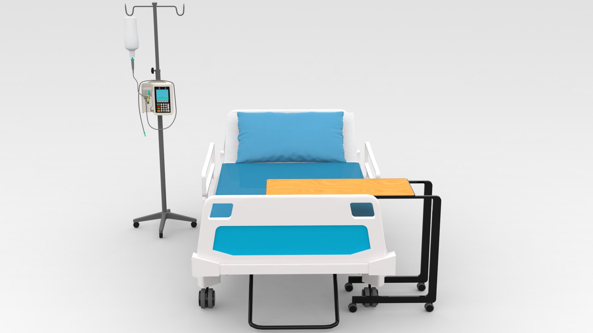 3D Hospital Bed Model - TurboSquid 1809565