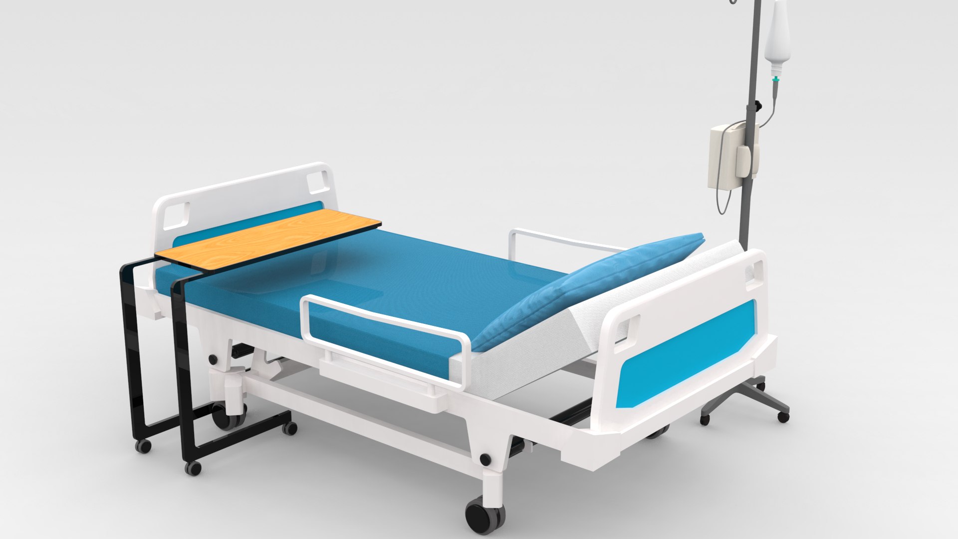 3D Hospital Bed Model - TurboSquid 1809565