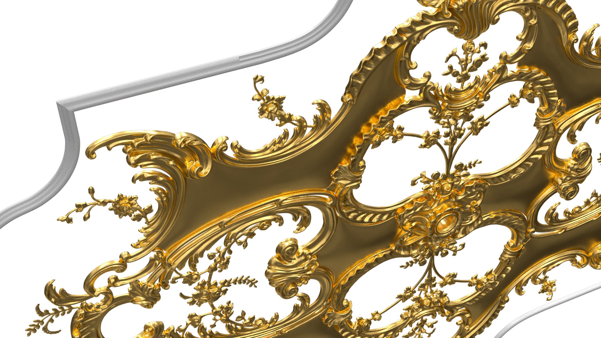 Ceiling Sockets Gypsum Plaster DR268 3D Model - TurboSquid 2109098