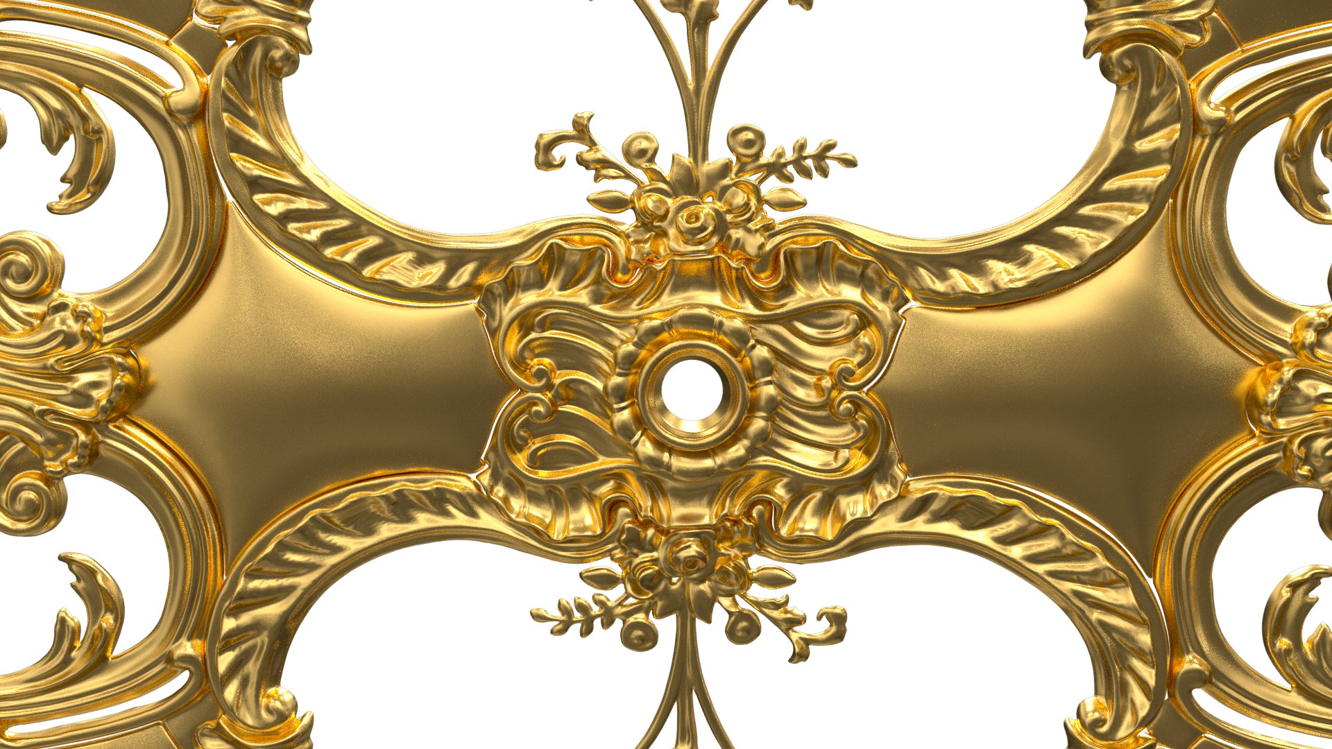 Ceiling Sockets Gypsum Plaster DR268 3D Model - TurboSquid 2109098