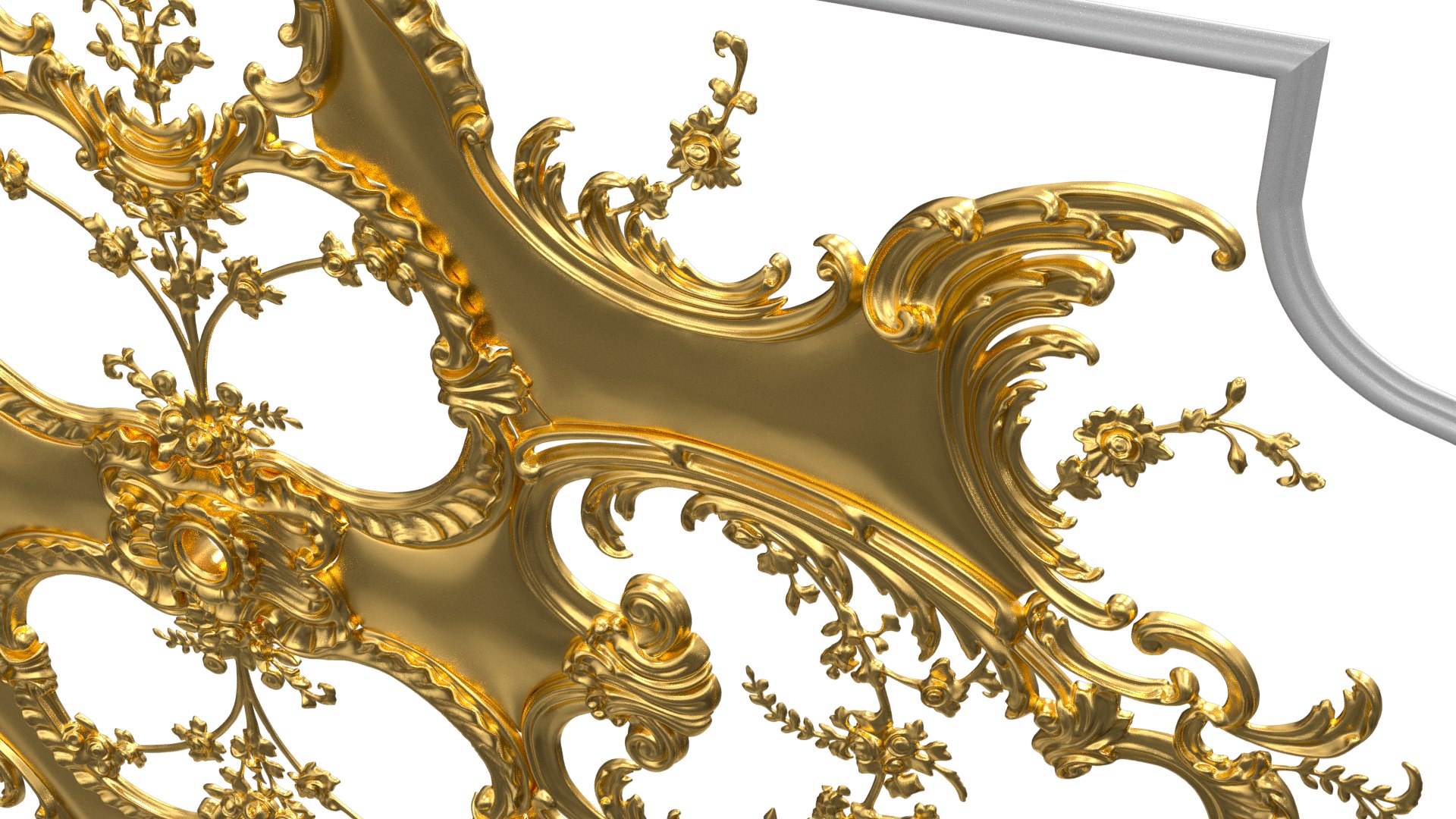 Ceiling Sockets Gypsum Plaster DR268 3D Model - TurboSquid 2109098