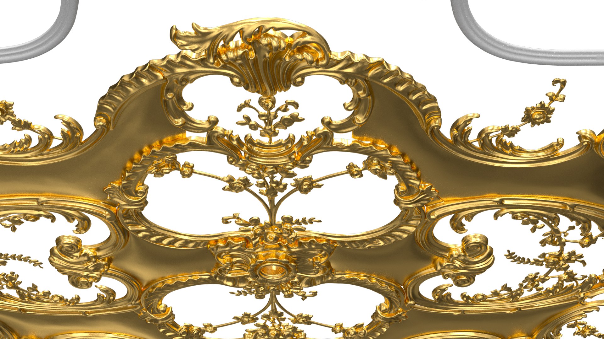 Ceiling Sockets Gypsum Plaster DR268 3D Model - TurboSquid 2109098