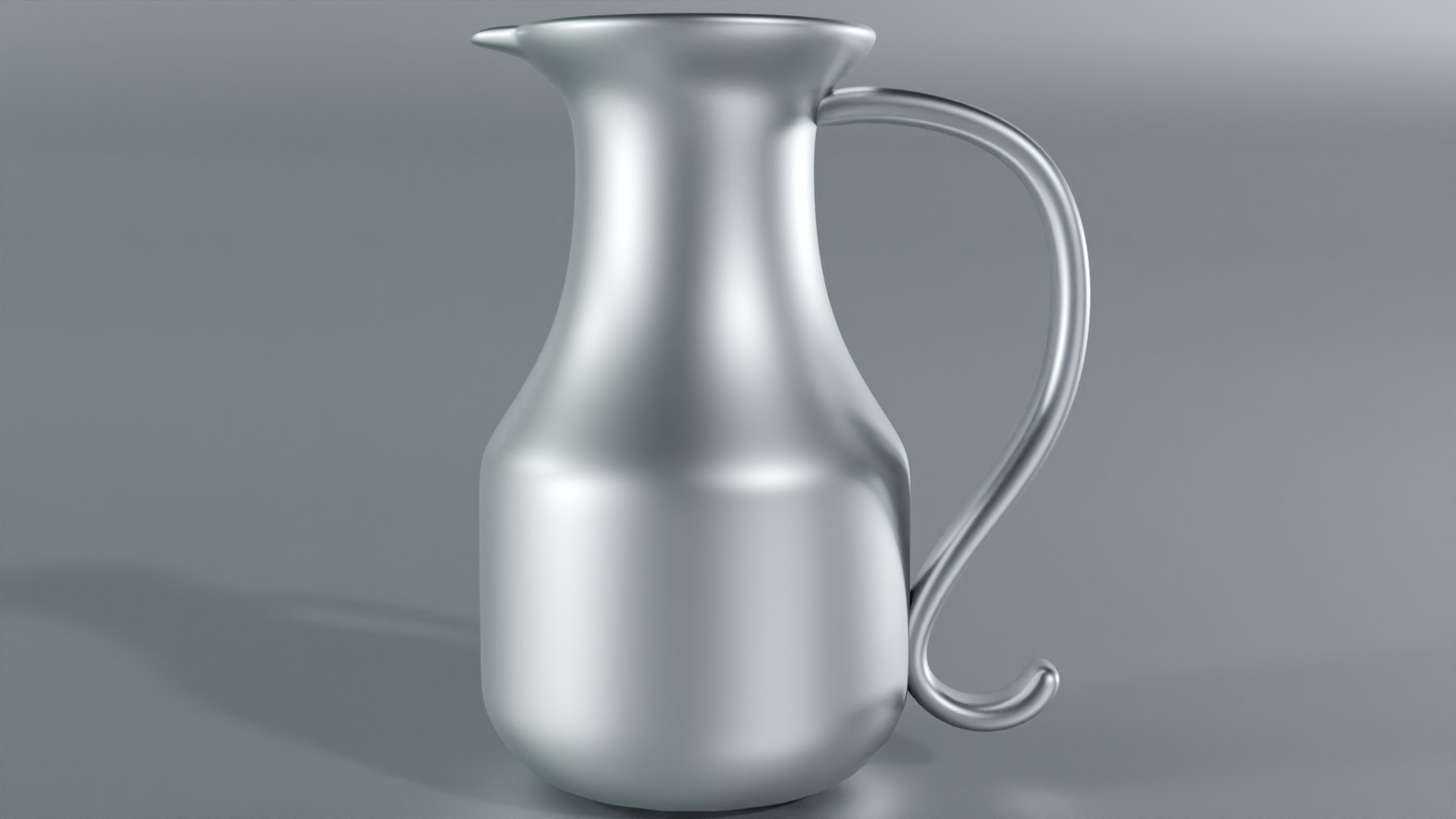 Minimalist Matte Metal Ceramic Pitcher 3D Model - TurboSquid 2560691